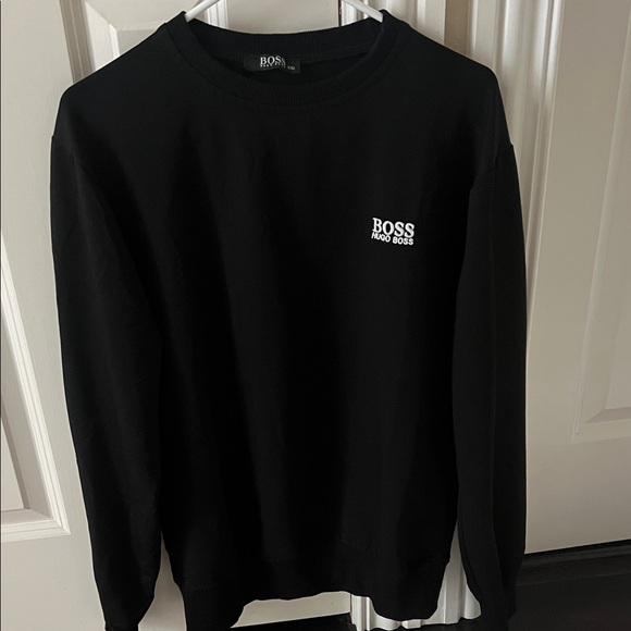 Boss | Sweaters | Boss Classic Black Crewneck | Poshmark